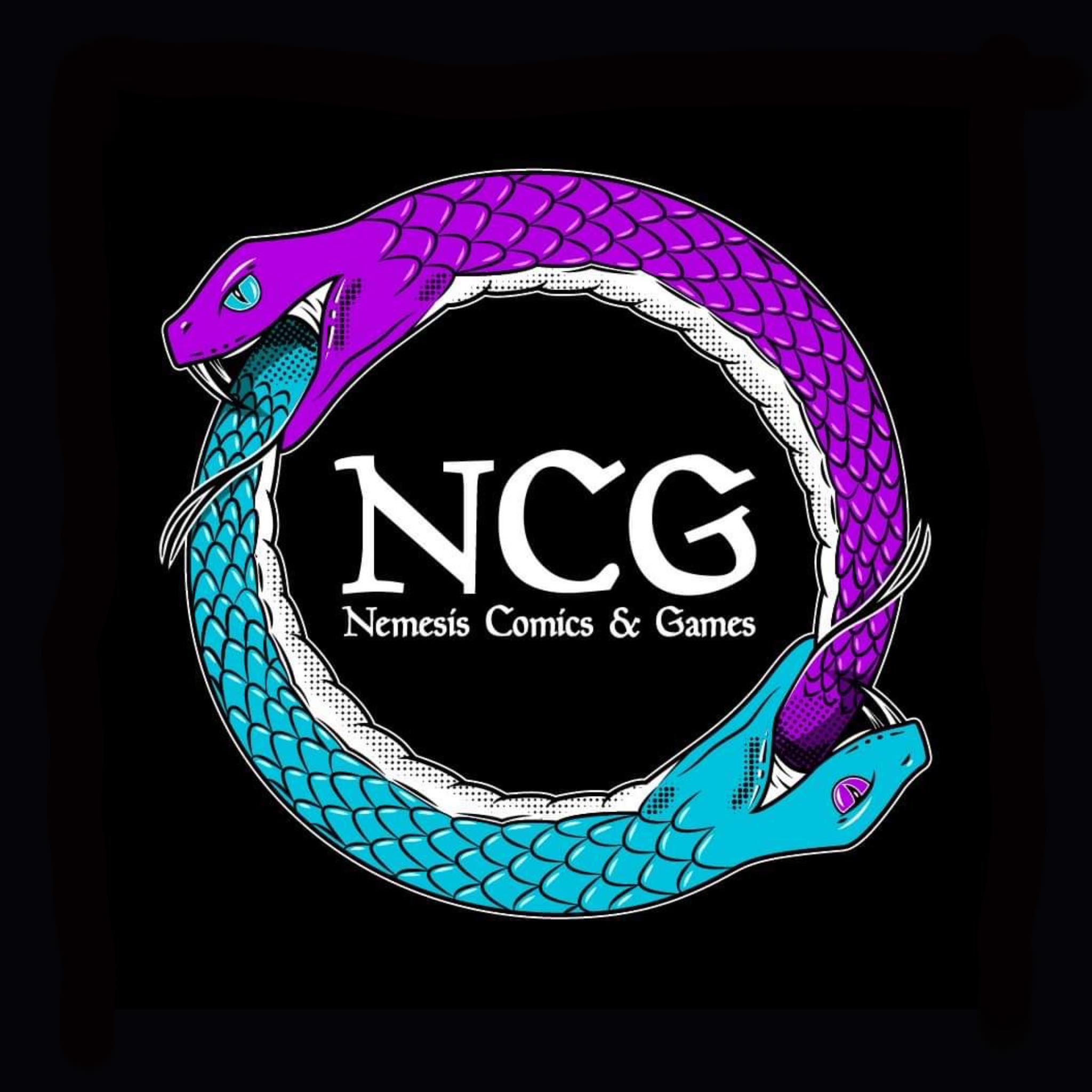 Nemesis Comics and Games logo - Go to homepage